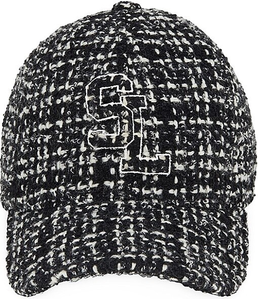Saint Laurent SL Baseball Cap in Checked Tweed Wool - ShopStyle Hats