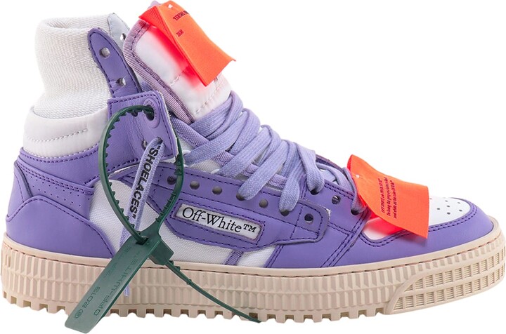 Off-White Canvas ans leather sneakers with iconic Zip Tie - ShopStyle