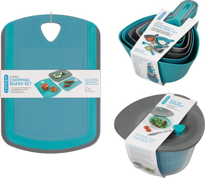 Chef Aid Food Preperation & Chopping Board Set Blue/Grey - ShopStyle
