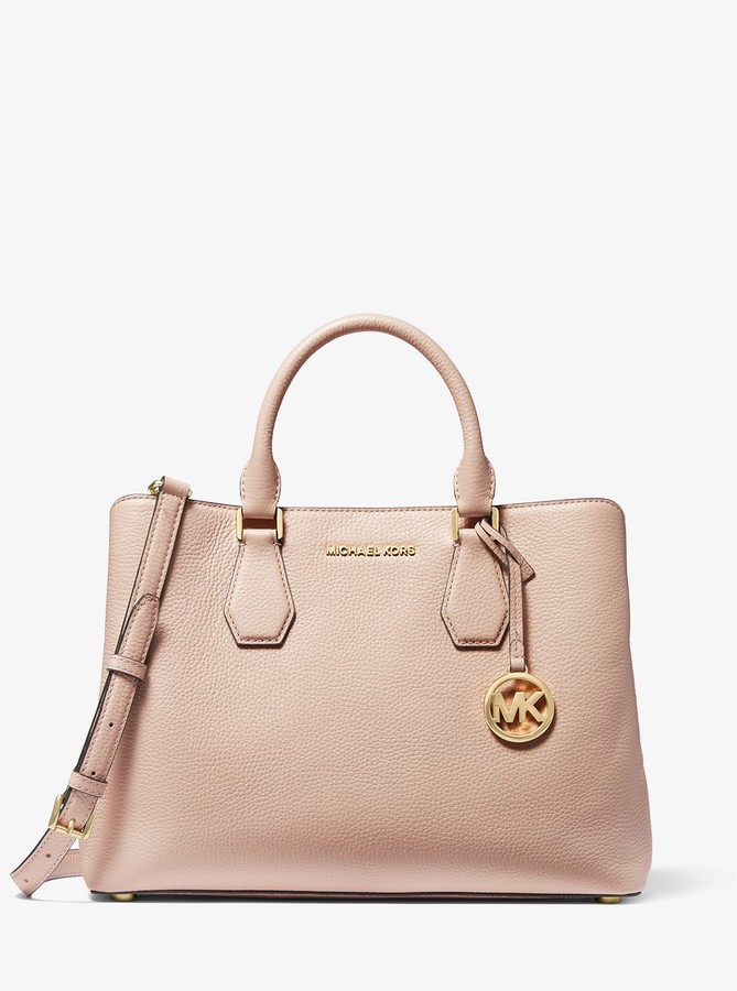 MICHAEL Michael Kors Camille Large Leather Satchel - ShopStyle