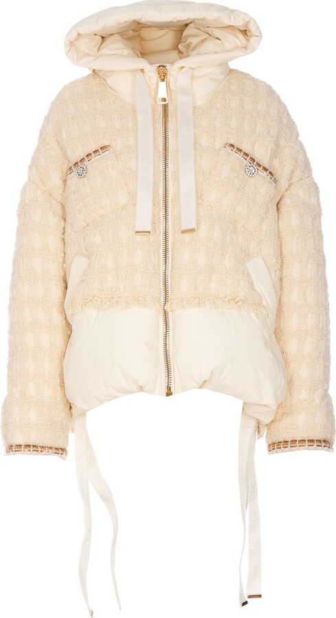 KHRISJOY Puff Khris Tweed Down Jacket - ShopStyle