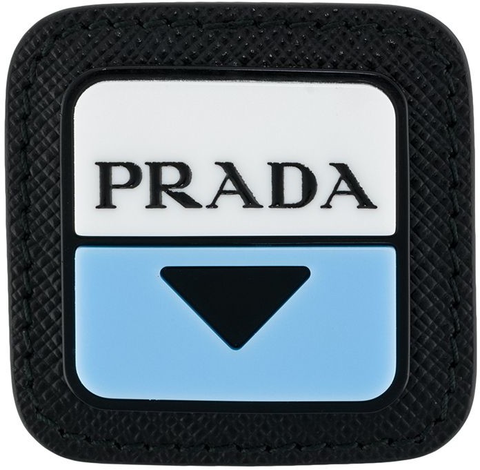 Prada Logo Patch Pin - ShopStyle Jewellery