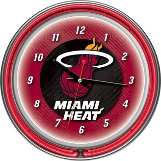 NBA Miami Heat Chrome Double-Ring Neon Wall Clock - ShopStyle