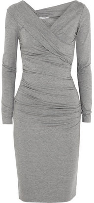 Diane von Furstenberg Bentley wrap-effect stretch-jersey dress ...