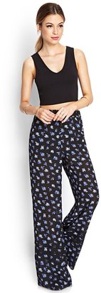Forever 21 Floral Wide-Leg Pants - ShopStyle